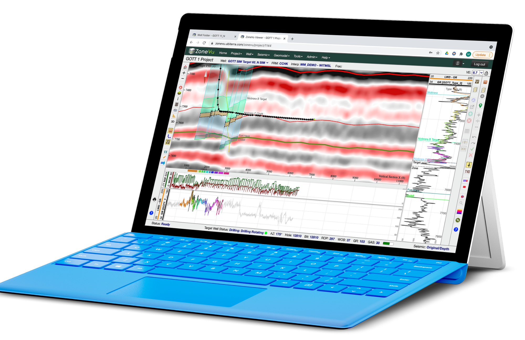Ubiterra – Home of ZoneVu – Cloud and browser software for horizontal drilling and geosteering